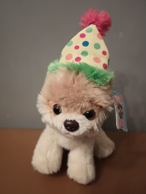 GUND WORLD'S CUTEST DOG ITTY BITTY BOO POMERANIAN BIRTHDAY PLUSH TOY W ...