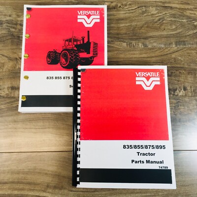 Versatile 835 855 875 895 Tractor Service Parts Manual Set Repair ...