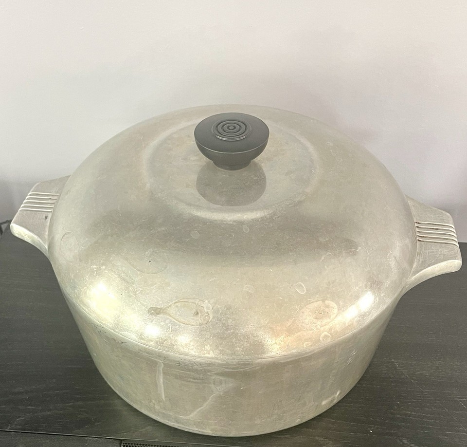 VTG Wagner Ware Sydney O Magnalite 4248-P Round Dutch Oven Roaster with ...