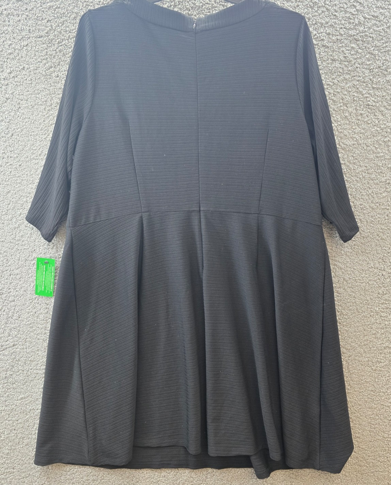 Tommy Hilfiger Plus Size 3/4-Sleeve Textured Knit Dress Women's 20W ...