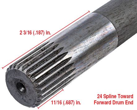 JEGS 603258 Heavy-Duty Input Shaft for Ford C4 Automatic Transmission ...