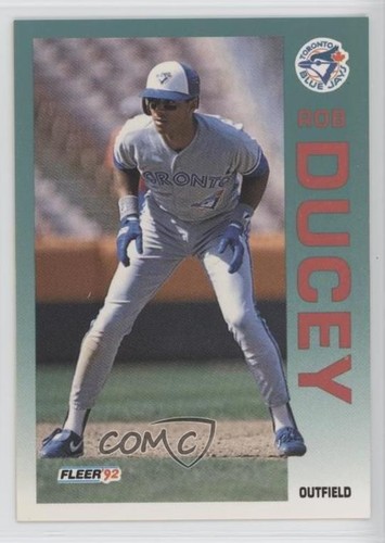 1992 Fleer Wrong Back ( Back) Rob Ducey Mark Wohlers Kent Mercker ...
