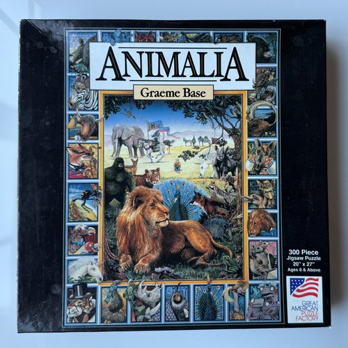 Animalia Book Cover 300 Piece Jigsaw Puzzle Graeme Base USED | eBay