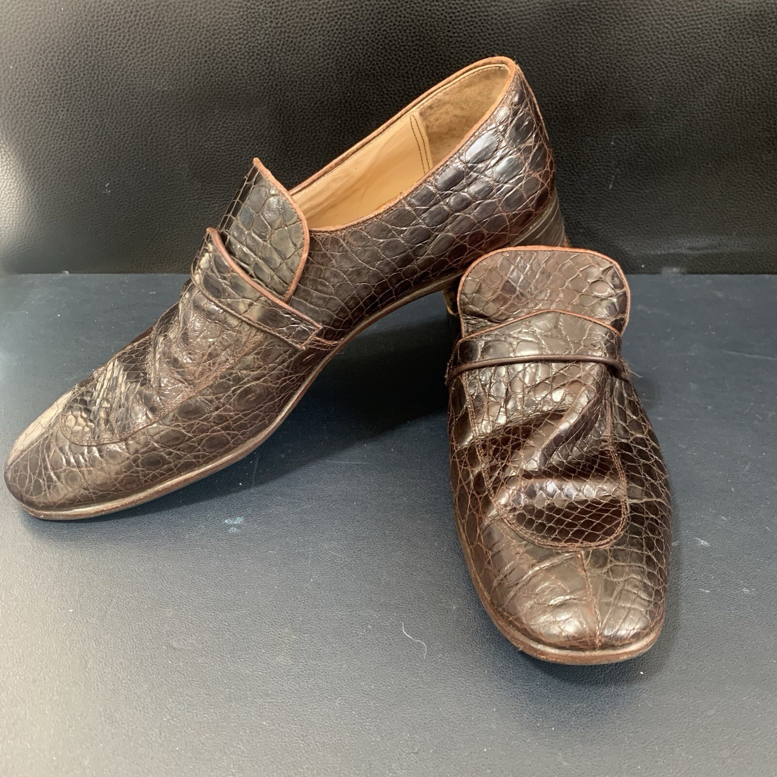 Alligator Crocodile Custom Hand Made Loafers Slip In … - Gem