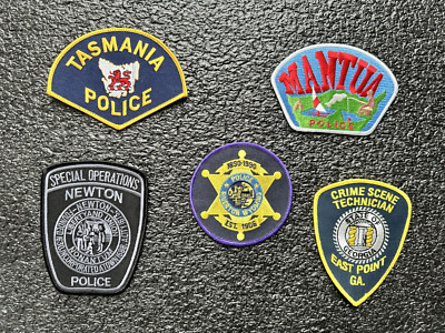5 US POLICE UNIT Patch USA Police Uniform Patches Badges Patches | eBay UK