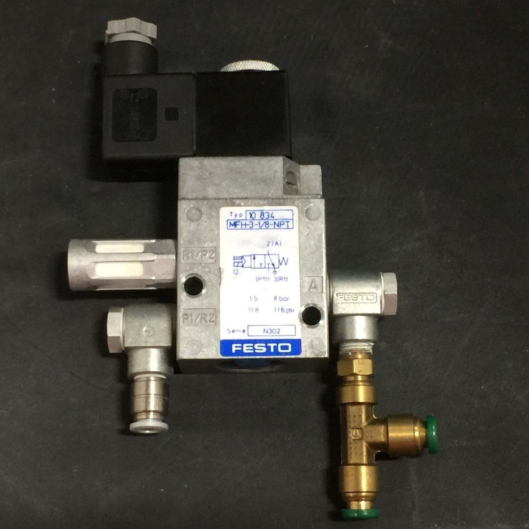 Festo MFH-3-1/8-NPT Solenoid Valve W/MSFW-110-50/60 Solenoid Coil | eBay