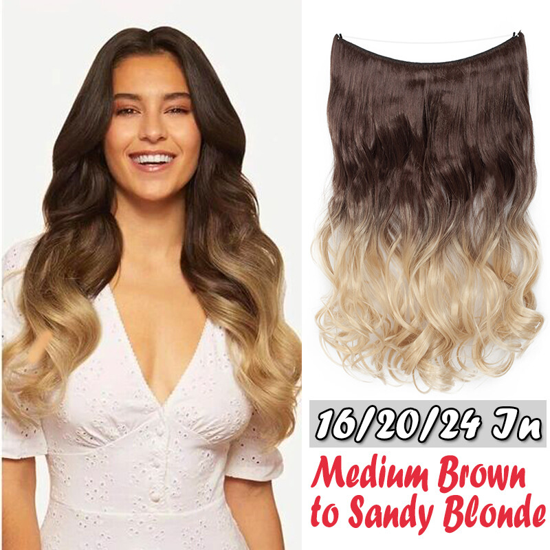 100% Natural As Human Thick Invisible Wire Softs Secret Wire In Hair ...