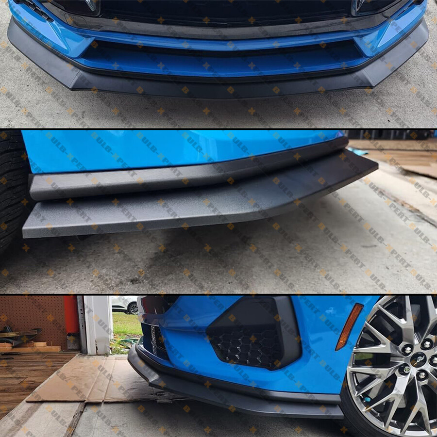 For 24-25 Ford Mustang S650 DH Handling Textured Black Front Bumper Lip ...