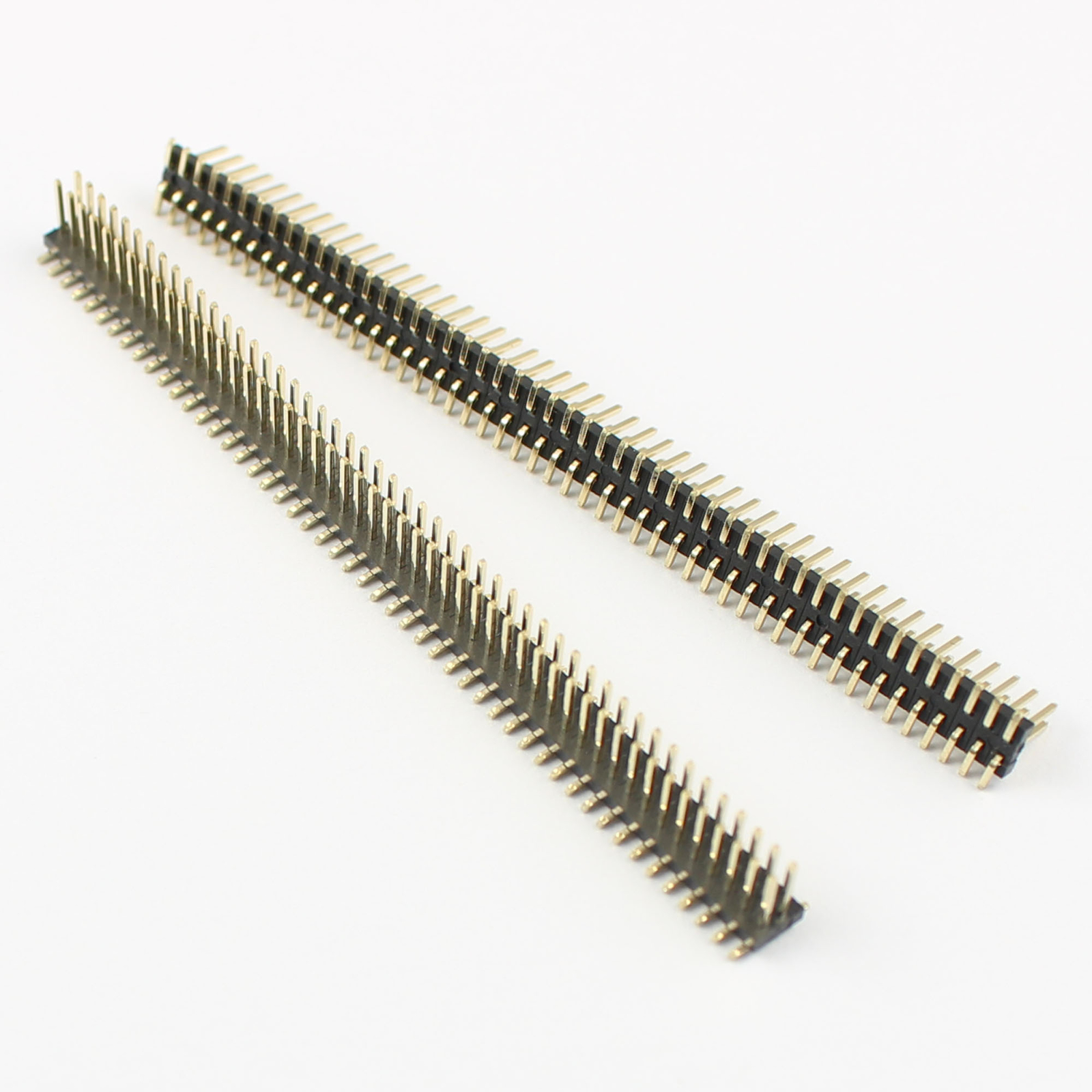 10Pcs Gold Plated Pitch 1.27mm Male 2x50 Pin Double Row SMT Pin Header ...