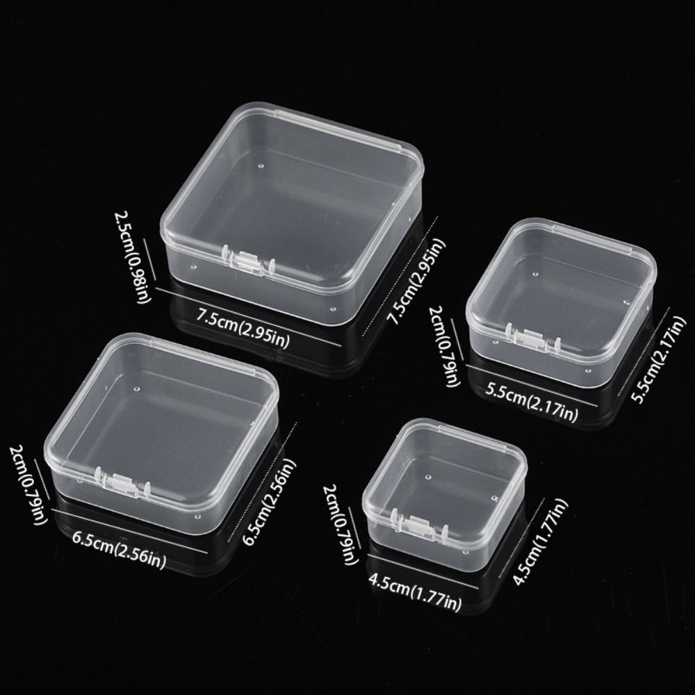 Dustproof Earring Storage Container Multi Sizes Earplug Box Ring ...