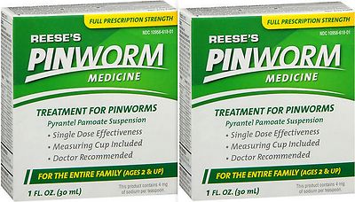 Pinworm Medicine Reeses, Pyrantel pamoate Suspension 1oz ( 2 bottles ...
