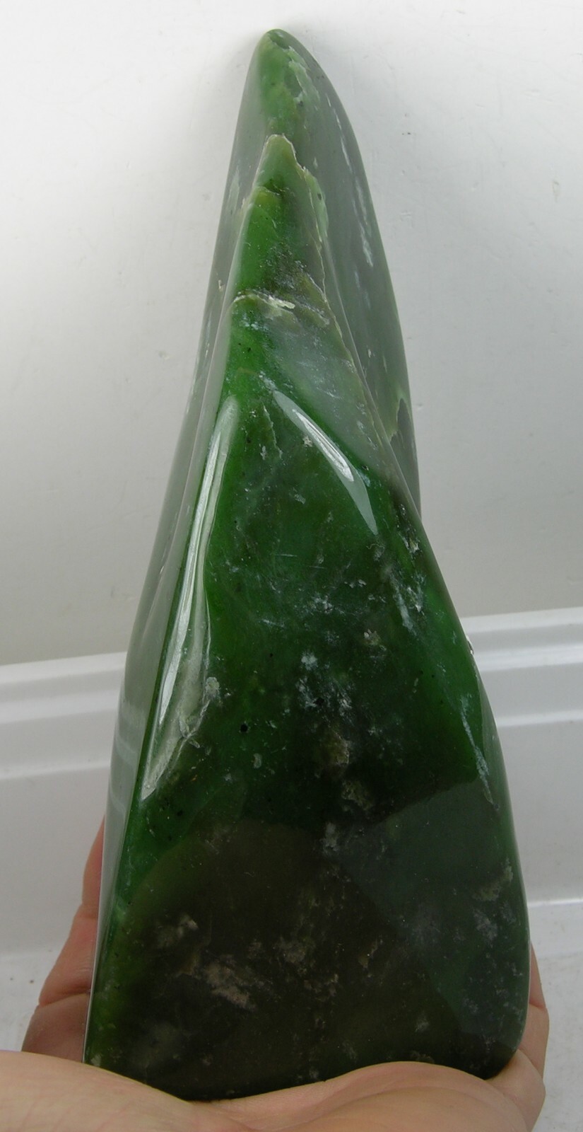 757g 6 1/4 in Russia 100% Natural Rough Green Jade Block Specimen 1lb ...