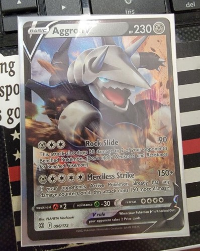 Pokemon TCG - Aggron V - 096/172 - Mint | eBay