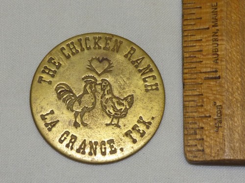 Vintage The Chicken Ranch La Grange TX Texas Brothel Token All Night ...