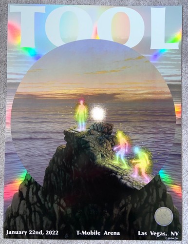 Tool Poster Las Vegas Tour Fear Inoculum January 22 2022 /450 Adrian ...