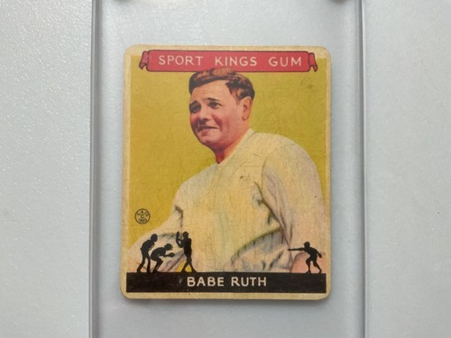 "RARE" SPORT KING GUM OF BABE RUTH 1933 GOUDEY CARD | eBay