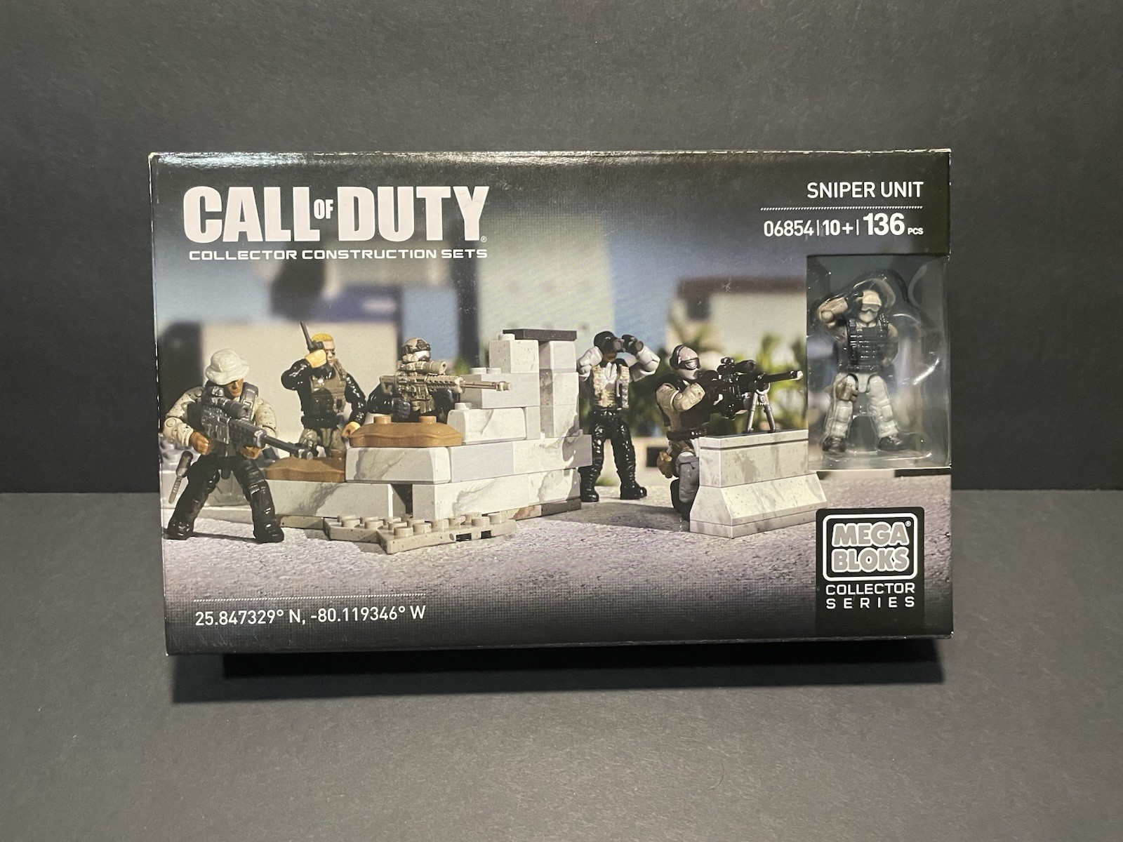 Mega Bloks Call of Duty 06854 Sniper Unit Collector Series BOX DAMAGE ...