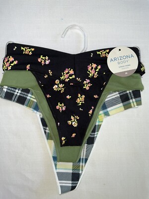 Arizona Body, 3 Pack Thongs, Seamless, NWT, Size Medium, Intimates | eBay