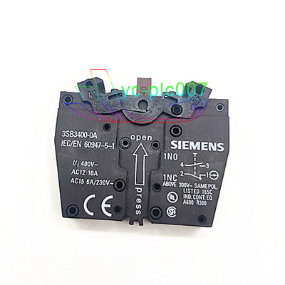 1PCS NEW SIEMENS 3SB3400-0A CONTACT BLOCK 1NO 1NC 3SB3 400-0A Fast ...