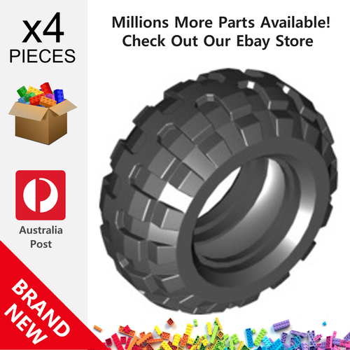 4x Genuine LEGO™ Black Tyre / Tire56 x 26 Balloon 55976 4297209 New ...