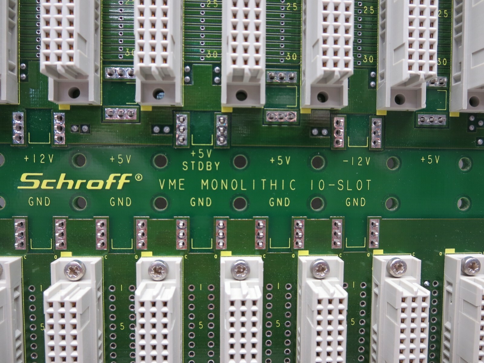 Schroff, 23000-470, Backplane,VME Monolithic,10-Slot,Removed From ...