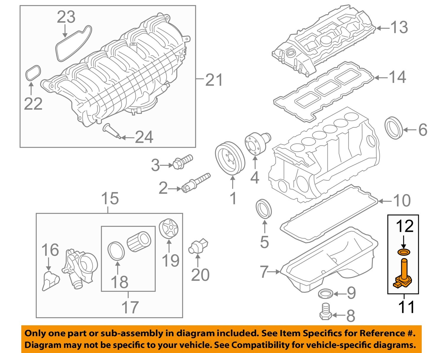 BMW 12618608780 Genuine OEM Factory Original Oil Level Sensor for sale ...