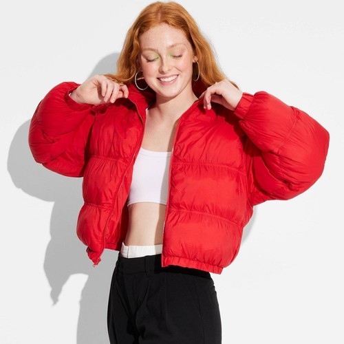 Women's Puffer Jacket - Wild Fable Red XS | eBay