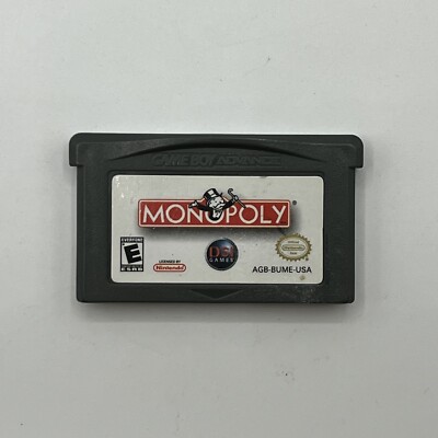Nintendo Game Boy Advance Monopoly Authentic Tested & Working DSI Games ...