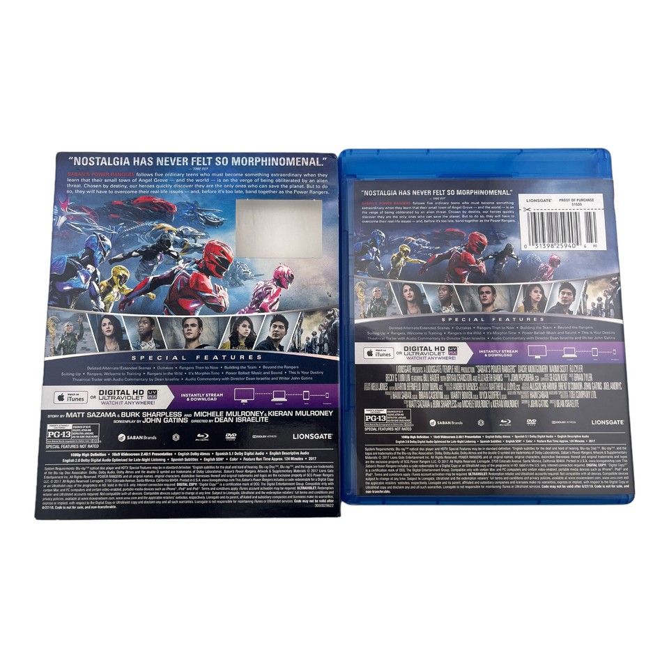 Power Rangers Blu-ray/DVD 31398259404 | eBay