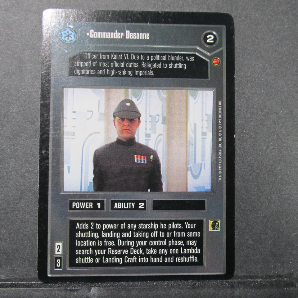 Cloud City (Dark Side) ~ Star Wars CCG Customizeable Card Game - SWCCG ...