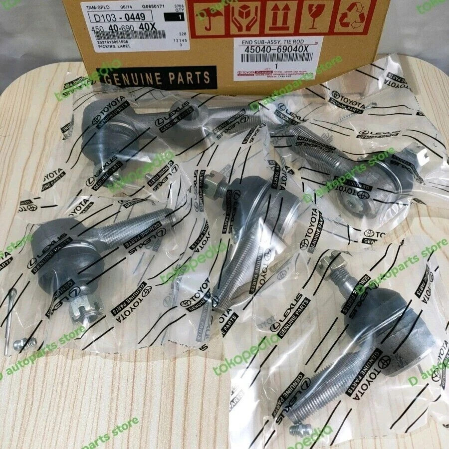 Genuine Toyota Land Cruiser BJ40 FJ40 HJ40 Tie Rod End Set 5 Pcs 45040 ...
