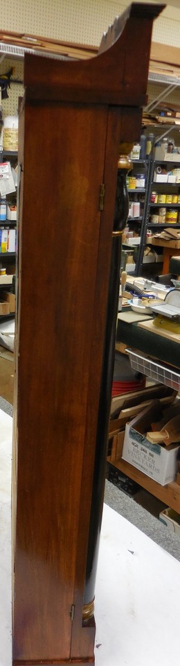 ANTIQUE MANTEL/SHELF CLOCK - SAMUEL TERRY HALF COLUMN & SPLAT MAHOGANY 30 HR T/S | eBay