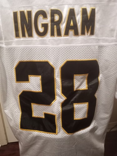 Mark Ingram New Orleans Saints White Authentic Reebok NFL Jersey • Size ...