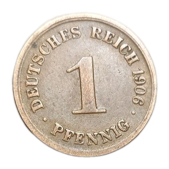1906 F Germany 1 Pfennig Old Copper Coin KM 10 | eBay
