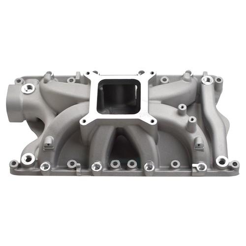 For Ford 351W Windsor V8 SBF New Satin Aluminum Single Plane Intake ...