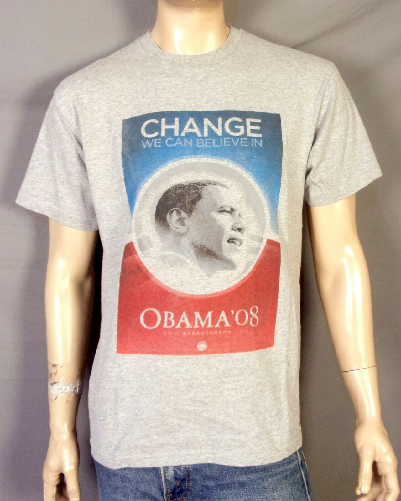 vtg 00s Y2K bootleg 2008 Barack Obama Change We Can B… - Gem