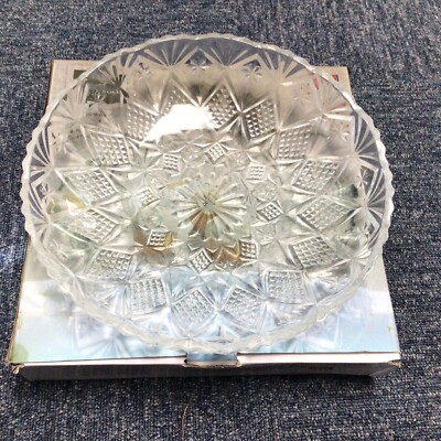 GIBSON HOME JEWELITE 12 INCH ROUND GLASS DECORATIVE PLATTER | eBay