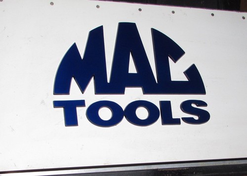 MAC TOOLS Toolbox Decal - Raised Letters, Plastic -10 inches- Blue | eBay