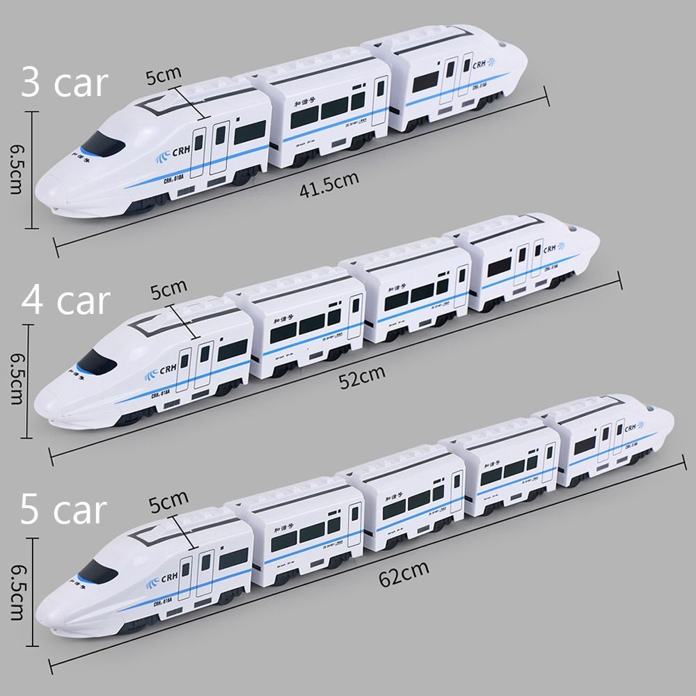 Building Toys Sound Light Train Toy DIY Block EMU Model High Speed ...