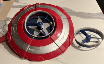 marvel CAPTAIN AMERICA flying disc launcher SHIELD TOY hasbro AVENGERS ...