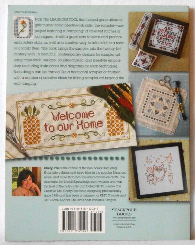 BOOK - CHERYL FALL "SIMPLY SAMPLERS" EASY TECHNIQUES FOR HAND ...