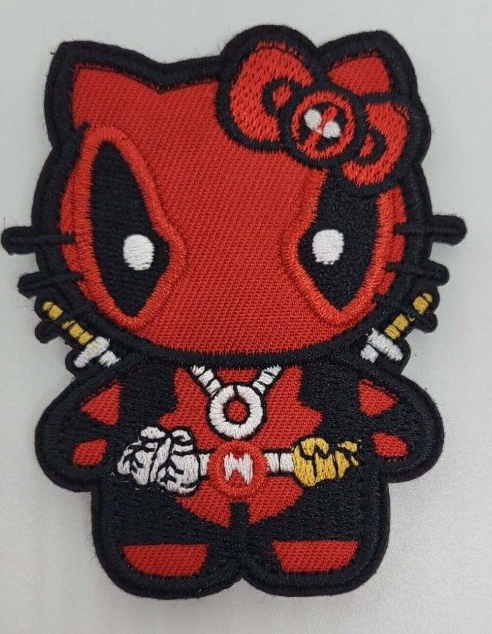 Hello Deadpool Kitty Mash Up Embroidered Hook and Loop Morale Patch FREE USA SHI | eBay