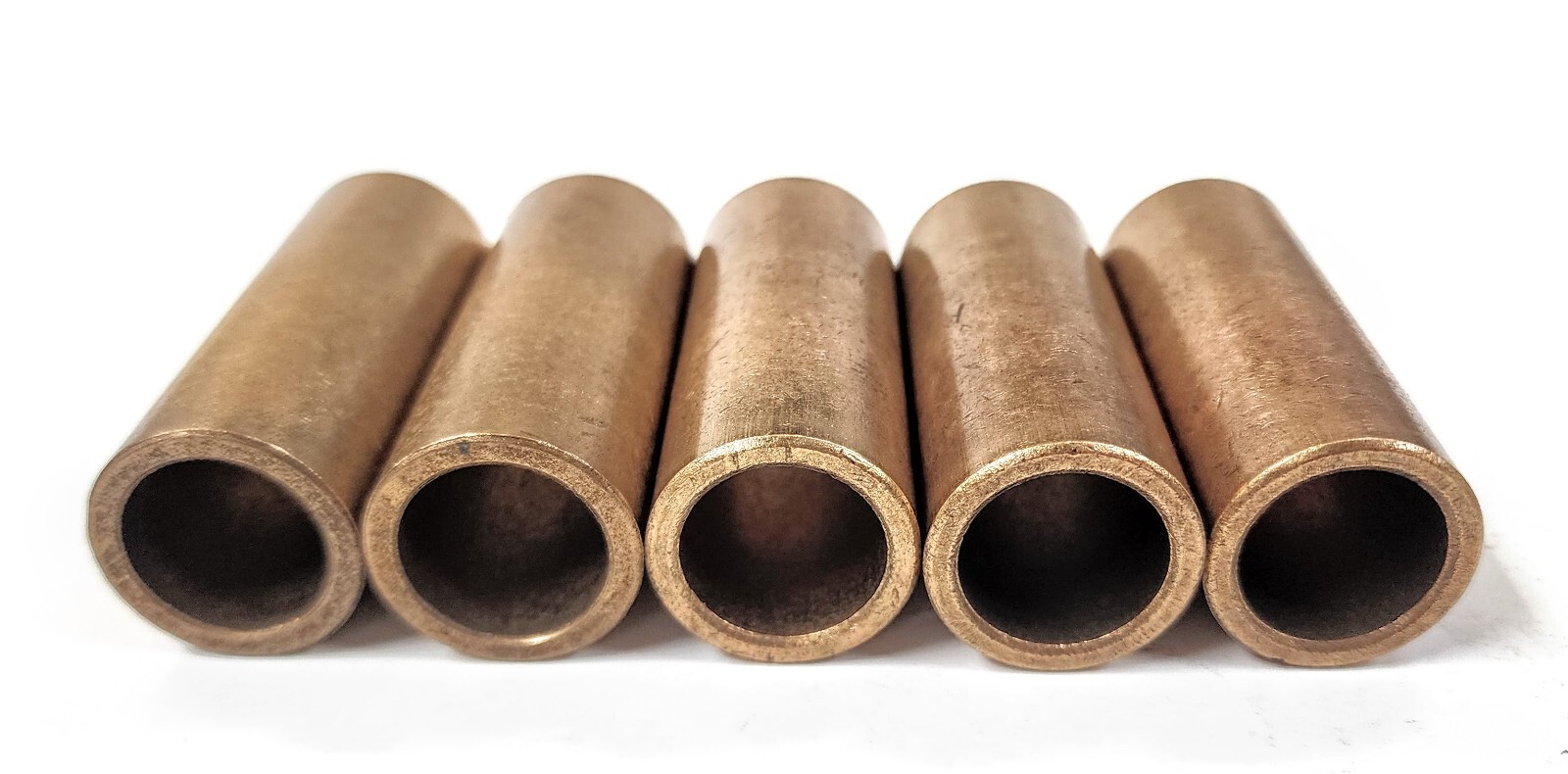 SYMMCO BRONZE SLEEVE BEARINGS (LOT OF 5) 3/4" INSIDE 1" OUTSIDE 2-1/2 ...