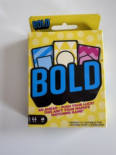 Bold Card Game (Mattel, 2019) Complete Brand New, Travel Friendly ...