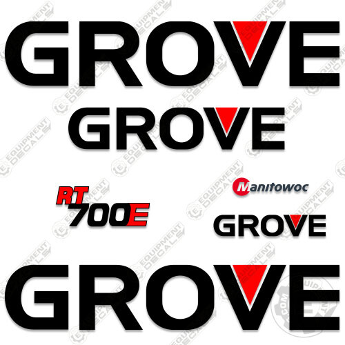 Grove RT700E Decal Kit Rough Terrain Crane Replacement Sticker Set (RT ...