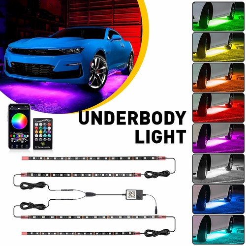 RGB LED Underbody Car Light Chassis Atmosphere Lamp Light APP&Remote ...