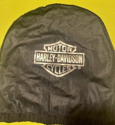 Harley Davidson Black Motorcycle Helmet Drawstring Bag Cloth Dust Cover ...