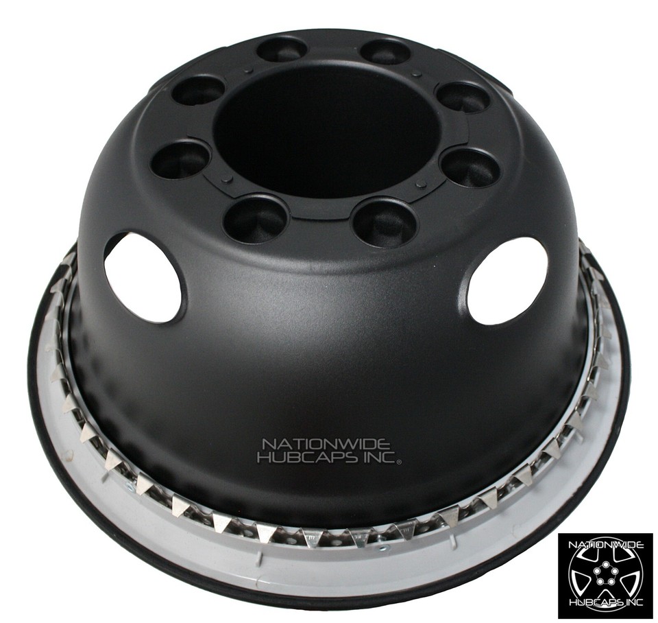 Chevy GMC 3500 16" BLACK Dual Steel Wheel Simulators Dually Rim Liners ...