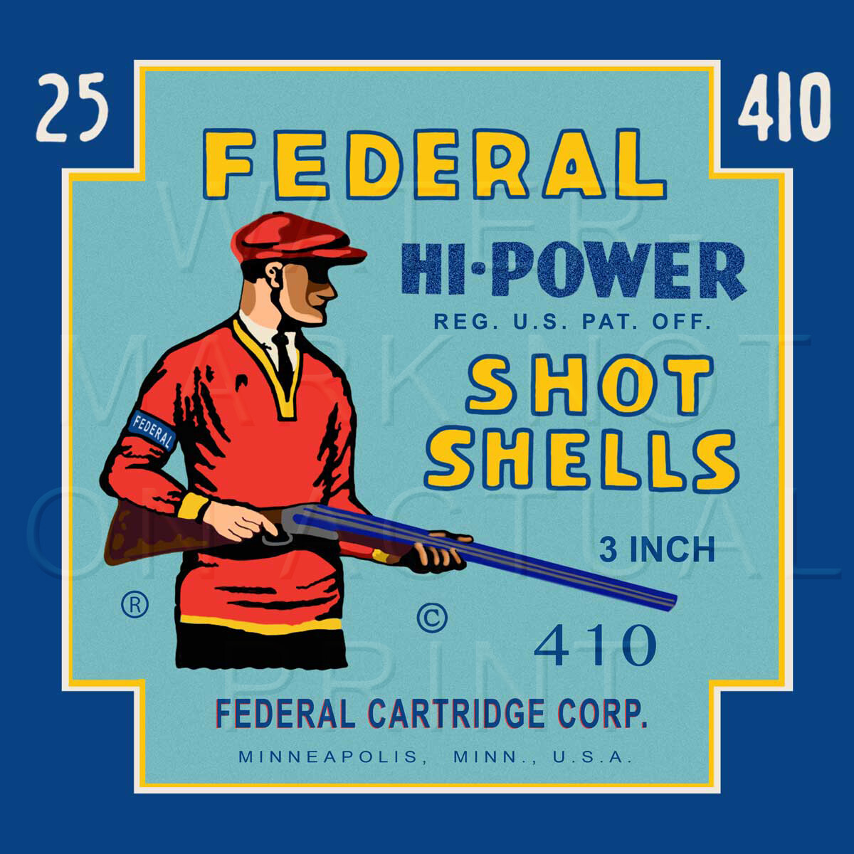 Reproduction Vintage Federal "Hi-Power" Shot Shells Canvas Print | eBay