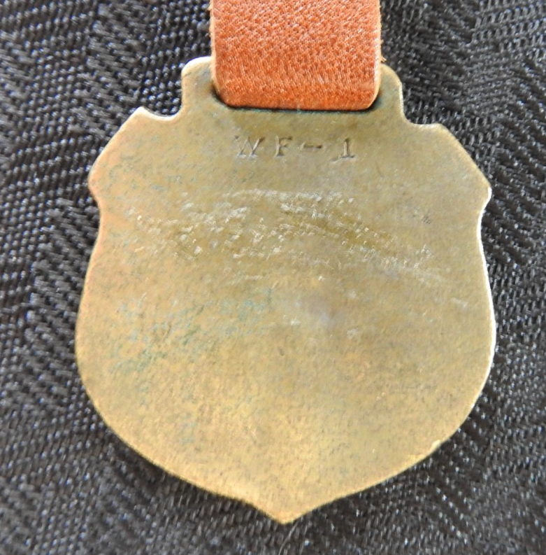 1800's Wells Fargo & Co. Train Locomotive Brass Watch Fob W/Strap ...
